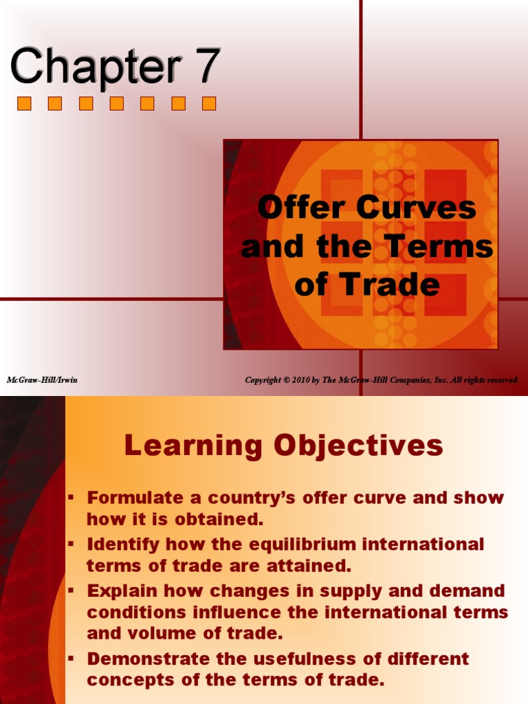 Offer Curves and The Terms of Trade: Mcgraw-Hill/Irwin | PDF ...