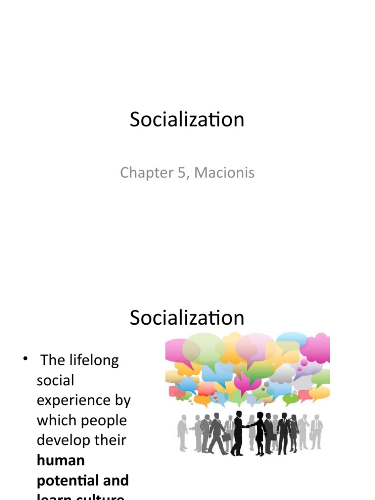 Socialization: Chapter 5, Macionis | PDF | Id | Socialization