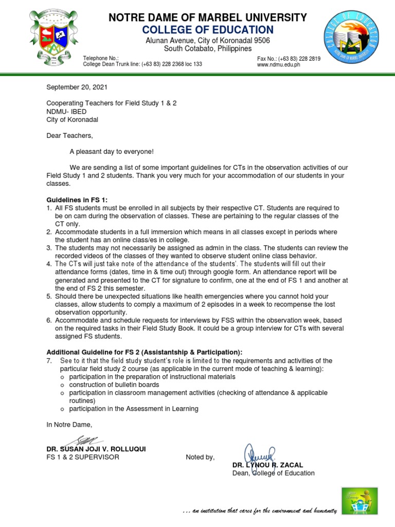 Modified Guidelines For CTs | PDF | Classroom Management | Learning