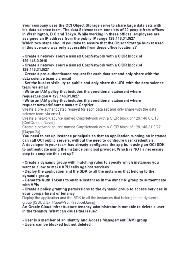 OCI Security and Networking Guide | PDF | Databases | Cloud Computing