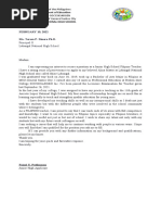 Request Letter For Cor Bir | PDF