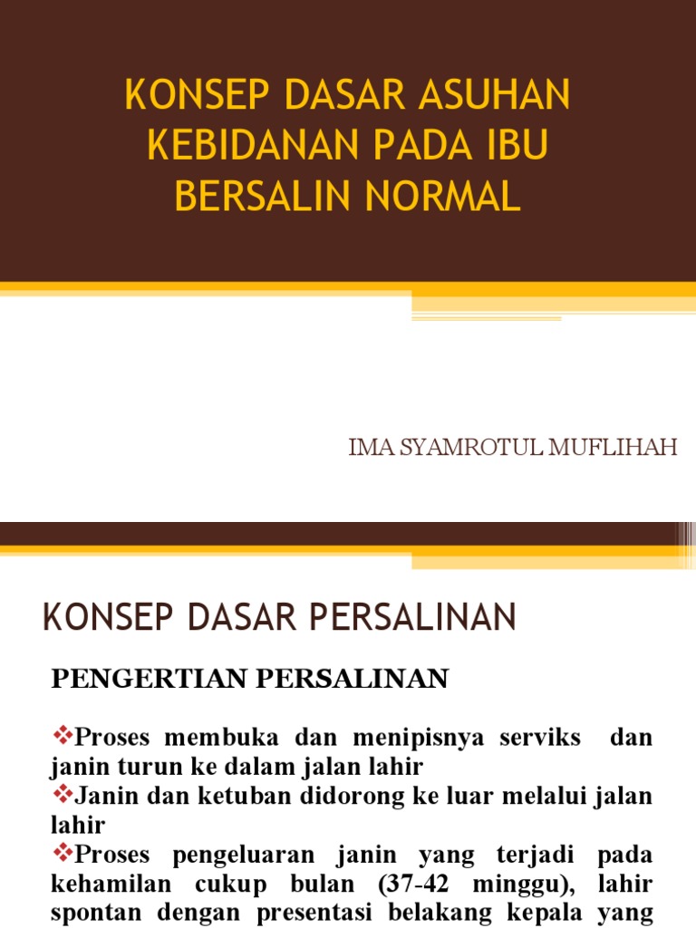Konsep Dasar Asuhan Persalinan 2021 | PDF | Kesehatan Holistik | Sains & Matematika