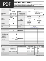 CS Form No. 212 Revised 2017 Personal Data Sheet | PDF | Government