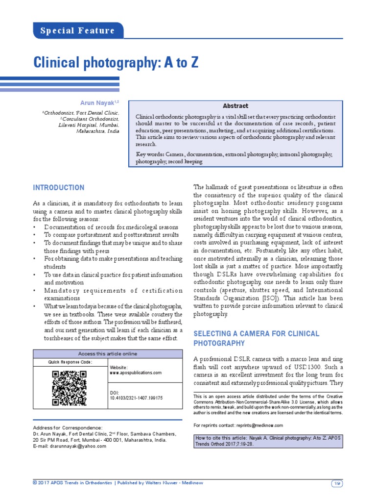 Clinical Photography - A To Z | PDF | Shutter Speed | Macro Photography