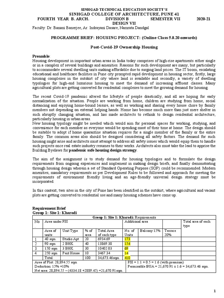 Design Brief Final25.8-Design Vii-Div B - Sem Vii-2019-20 | PDF | Stairs | Architectural Design