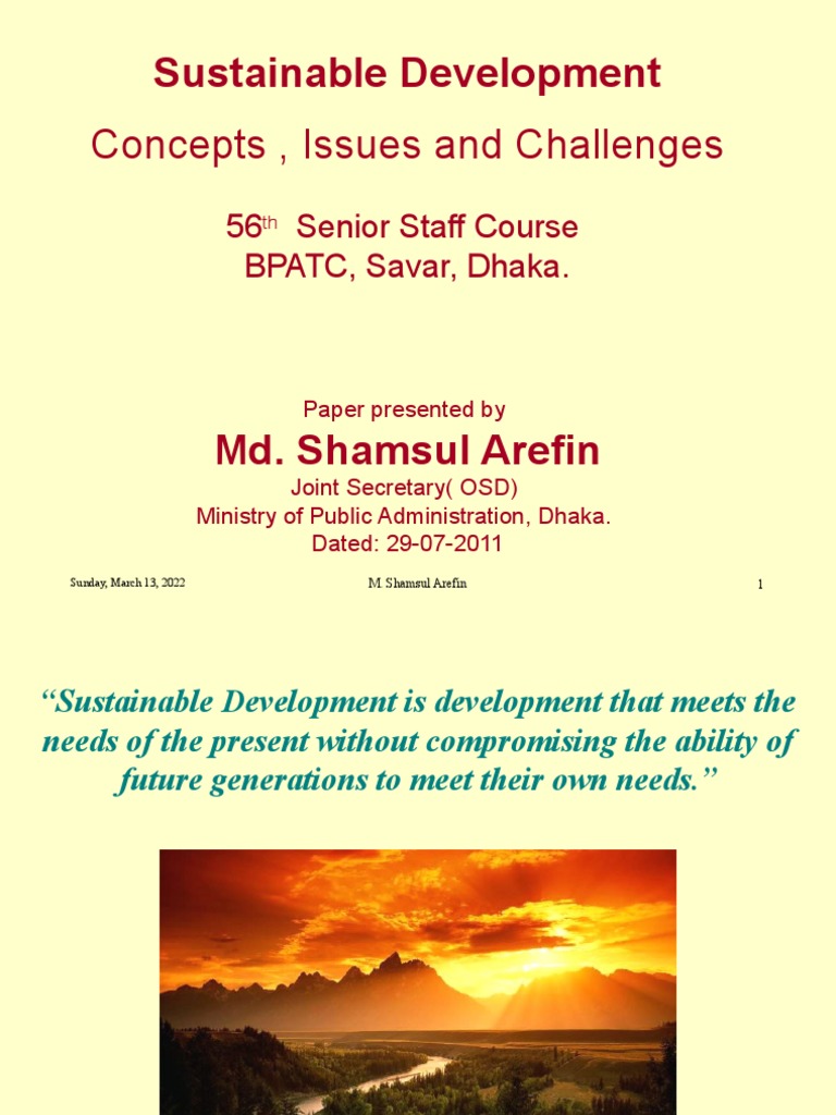 Sustainable Development Project | PDF
