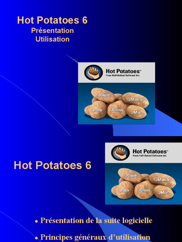 Hot Potatoes 6 : Création d'exercices pédagogiques | PDF | Internet ...