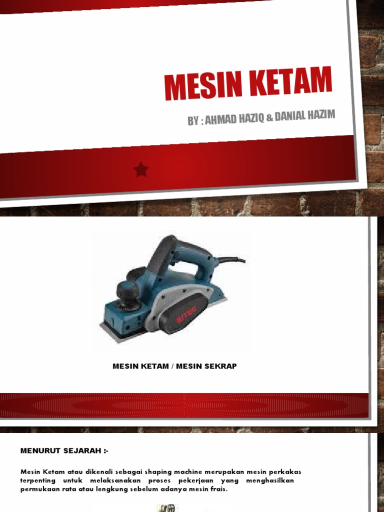 Mesin Ketam | PDF
