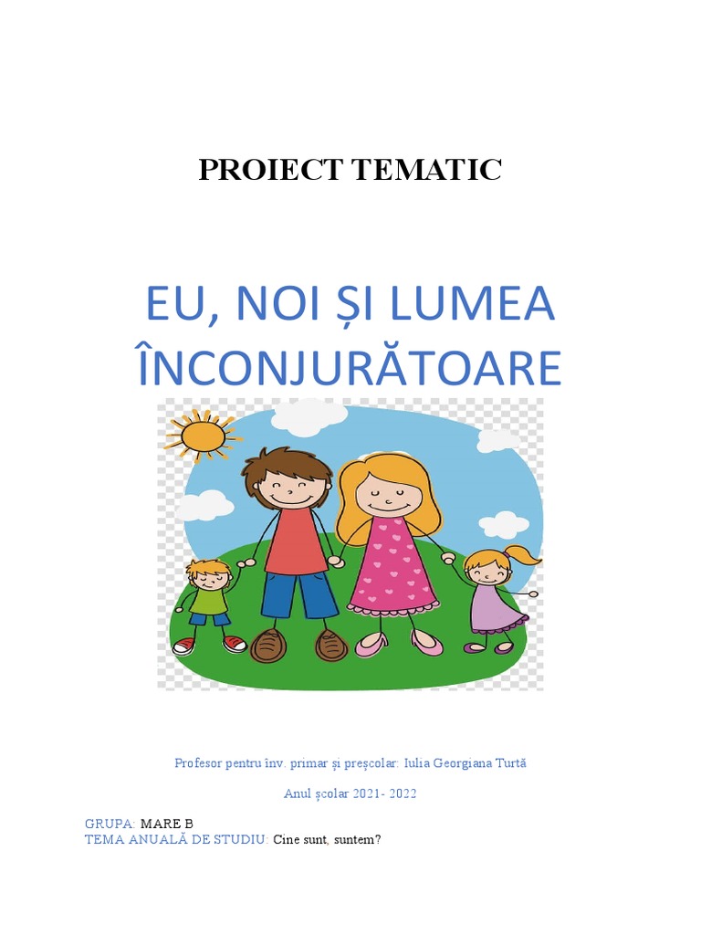 Proiect Tematic Familia | PDF