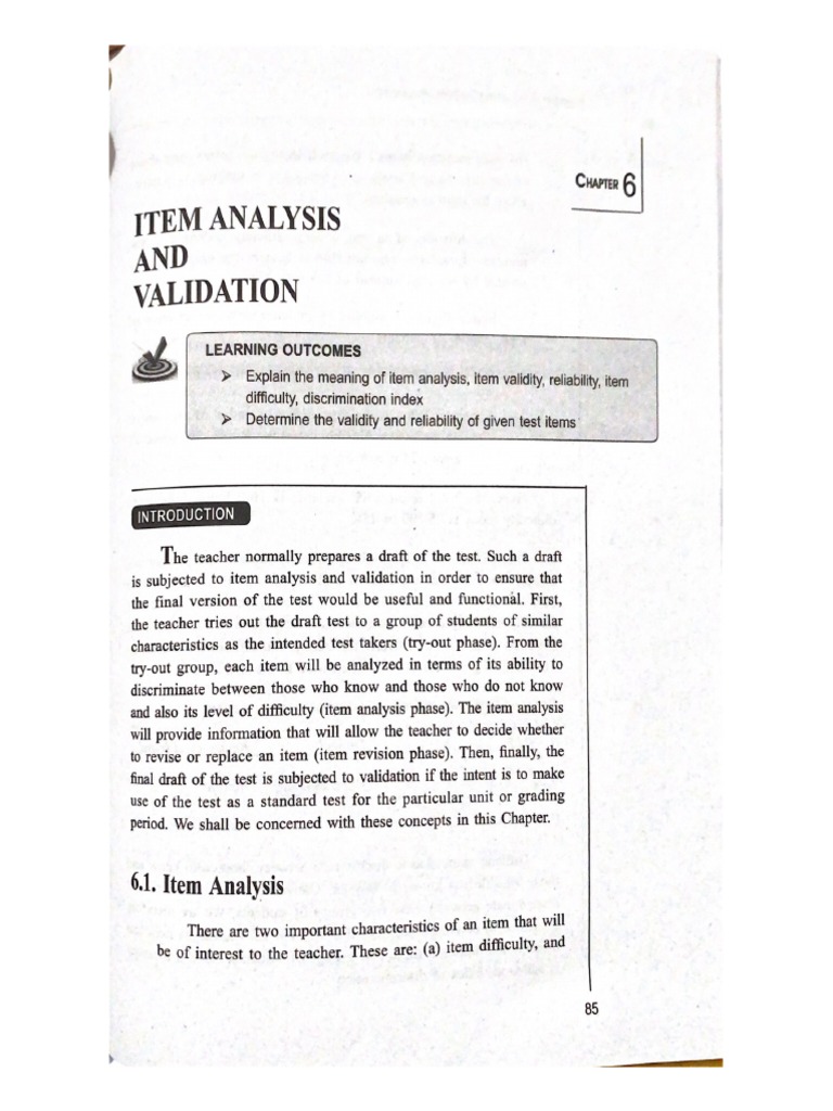 Item Analysis | PDF