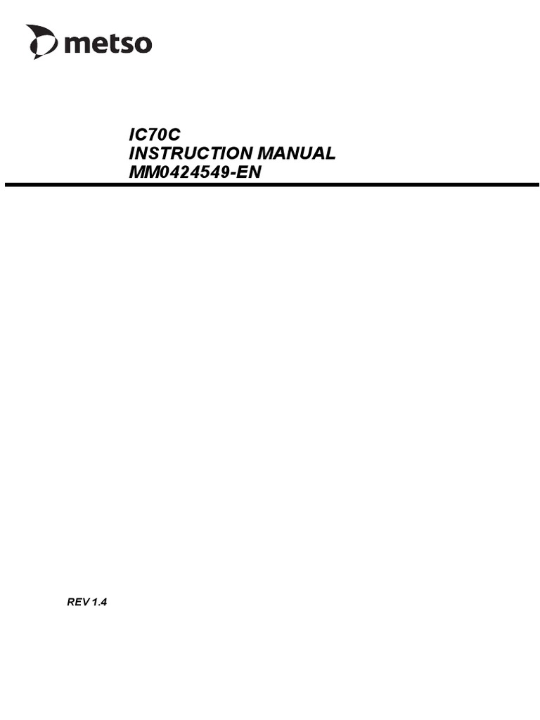 IC70C Instruction Manual MM0424549-EN | PDF | Computer Keyboard | Scada