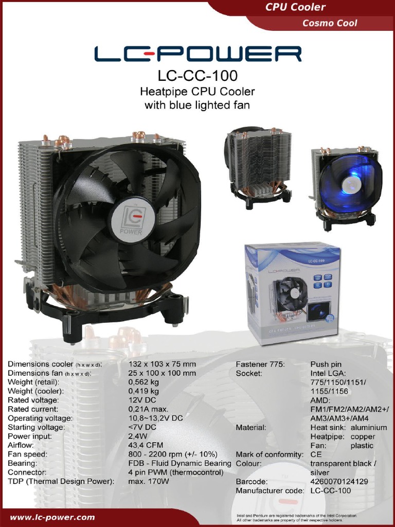 LC CC 100 - Datasheet | PDF