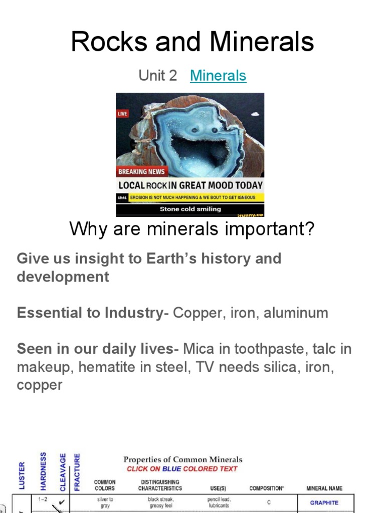 Rocks and Minerals | PDF