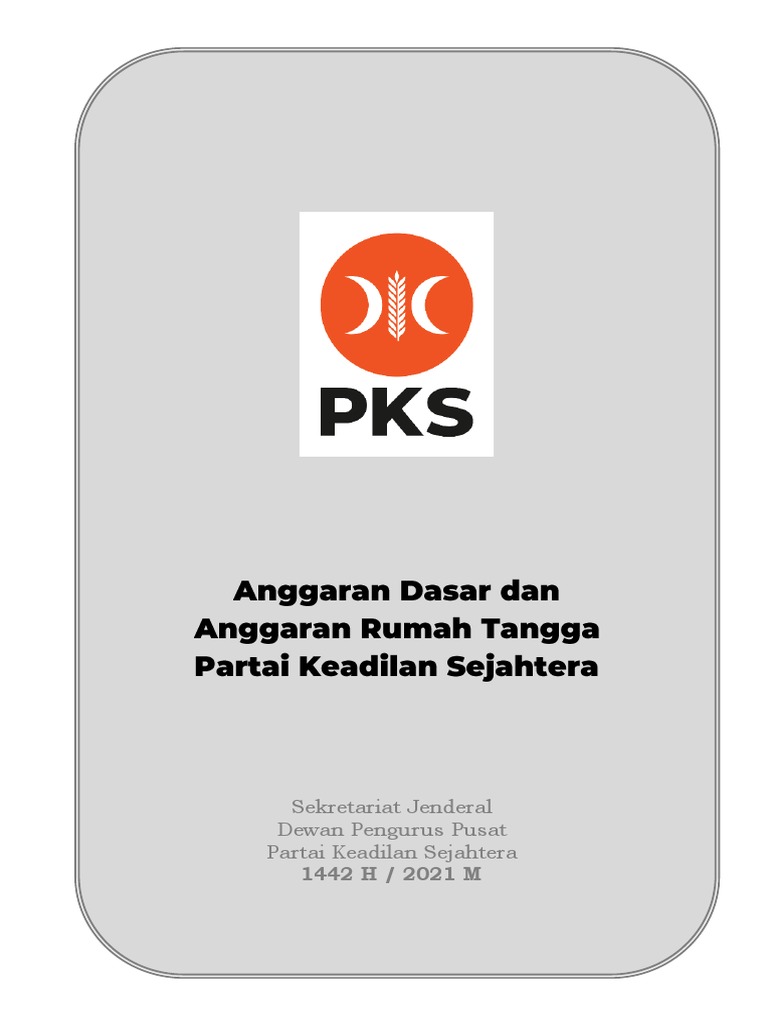AD Dan ART PKS Tahun 2021 | PDF