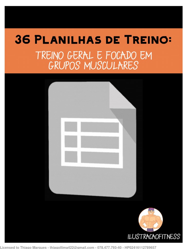 Planilhas de Treino | PDF | Musculação | Exercício físico