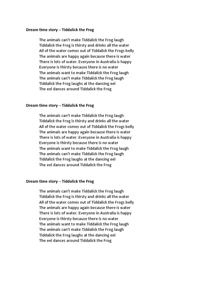 Tiddalick the Frog Saves Australia: An Aboriginal Dreamtime Story of ...