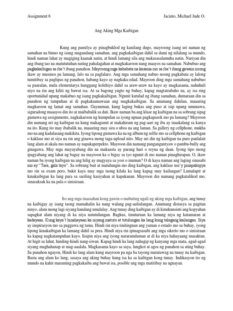 Jacinto, Michael Jude O. - Assignment 6 | PDF