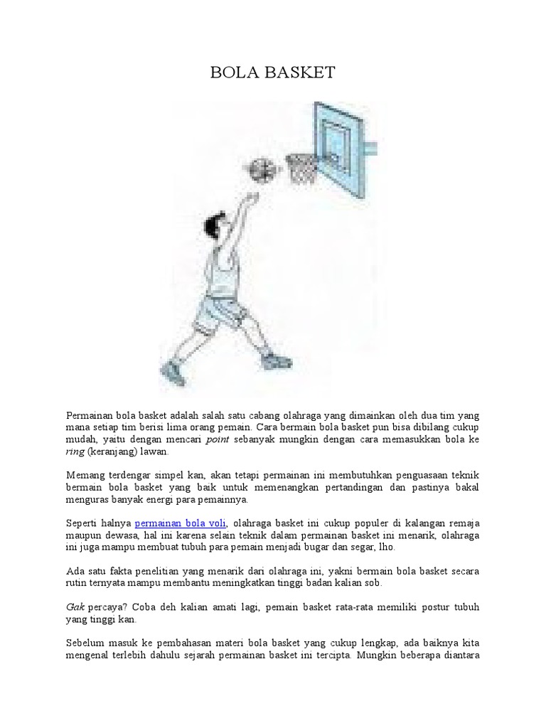 Sejarah Permainan Bola Basket | PDF
