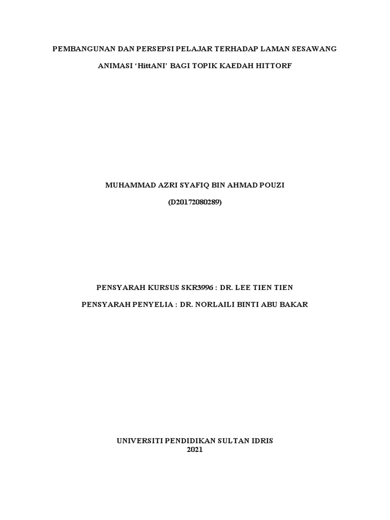 Bab 1 2 3 Fyp | PDF | Karier & Perkembangan