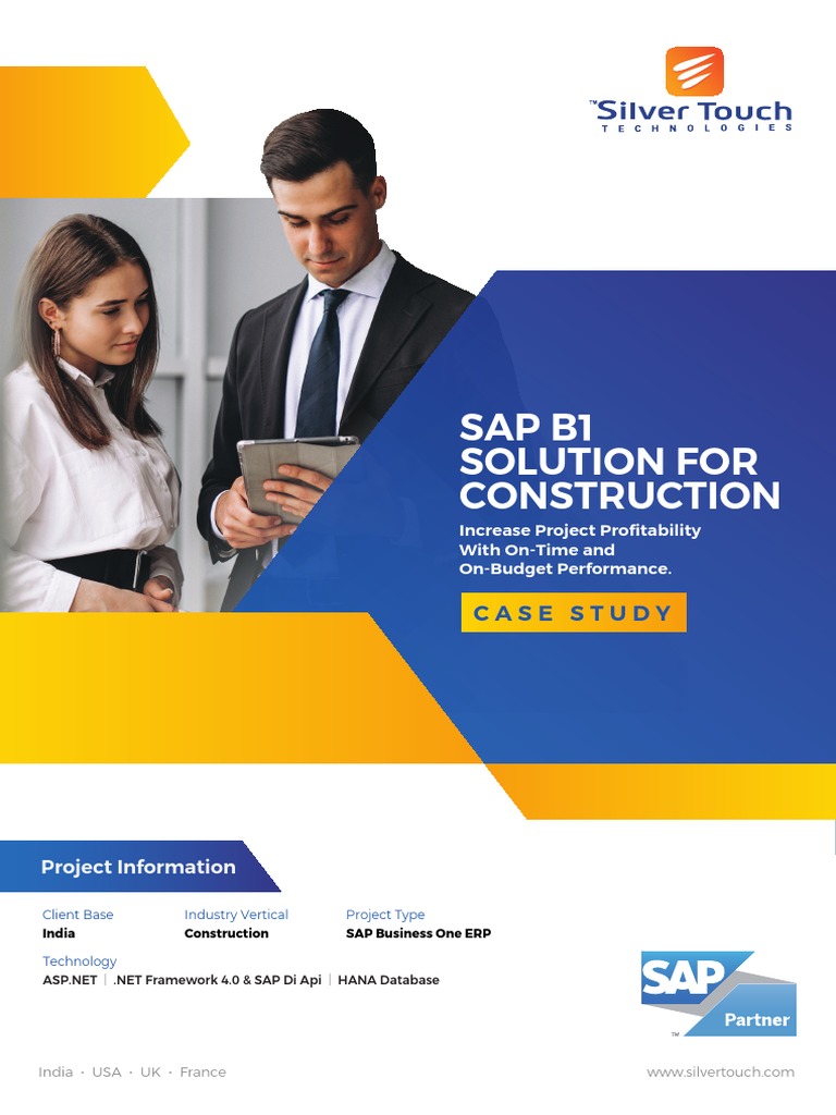 Sap B1 Solution For Construction: Case Study | PDF | Customer ...