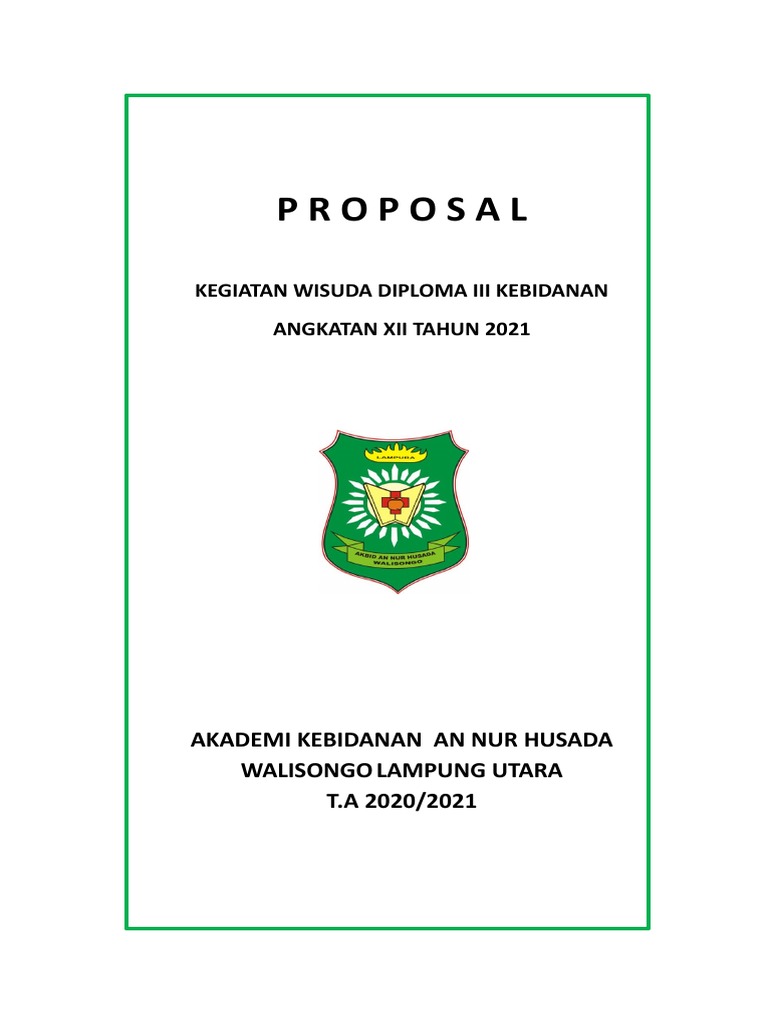 Proposal Wisuda Angkatan XII BN | PDF