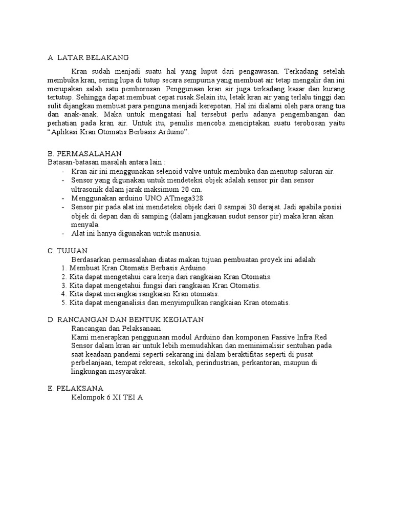 Contoh Proposal Kelompok | PDF