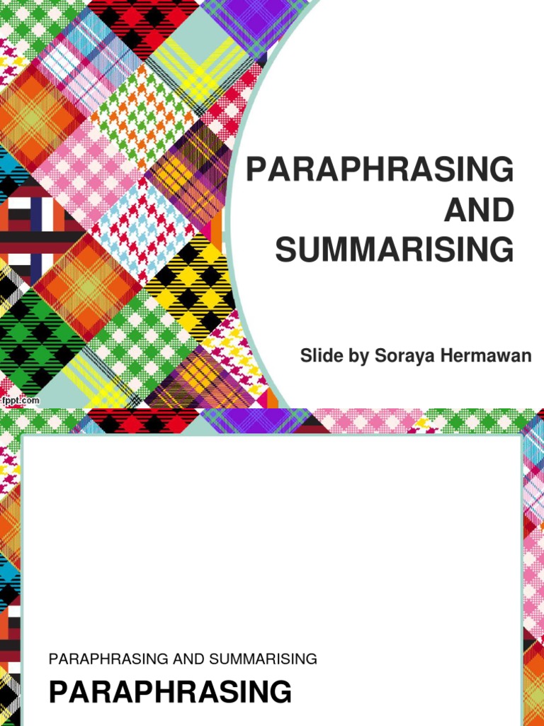 Paraphrasing and Summarizing Skills | PDF | Industrial Revolution ...