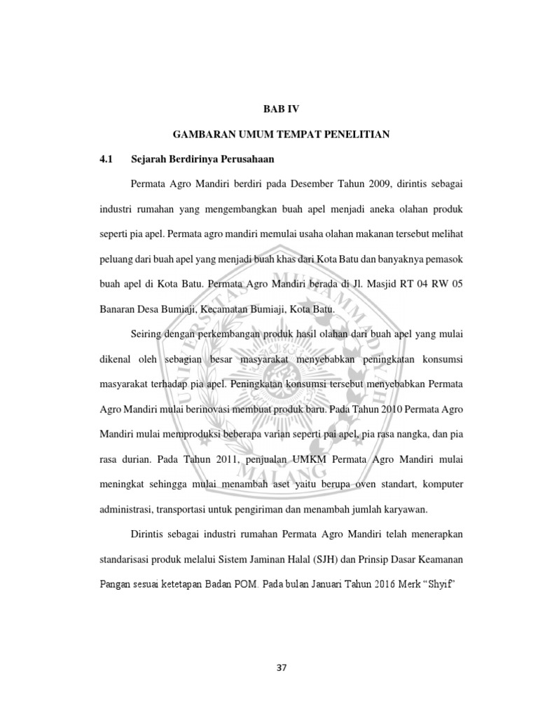 Sejarah dan Produk Permata Agro Mandiri | PDF