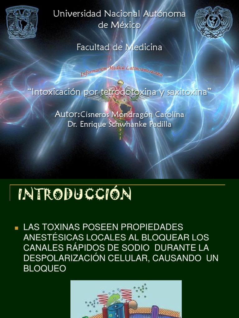 Tetrodotoxin y Saxitoxina | PDF | Tóxicos | Toxicología