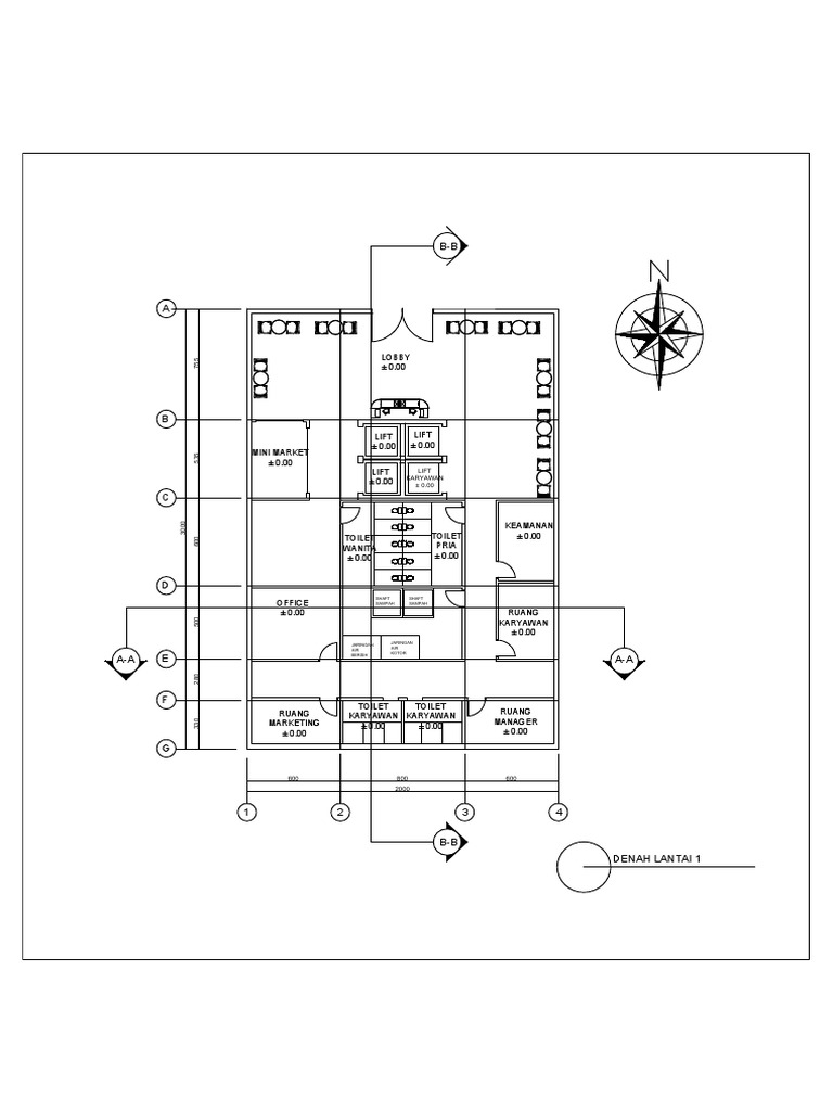 Denah Hotel Spa 4 | PDF
