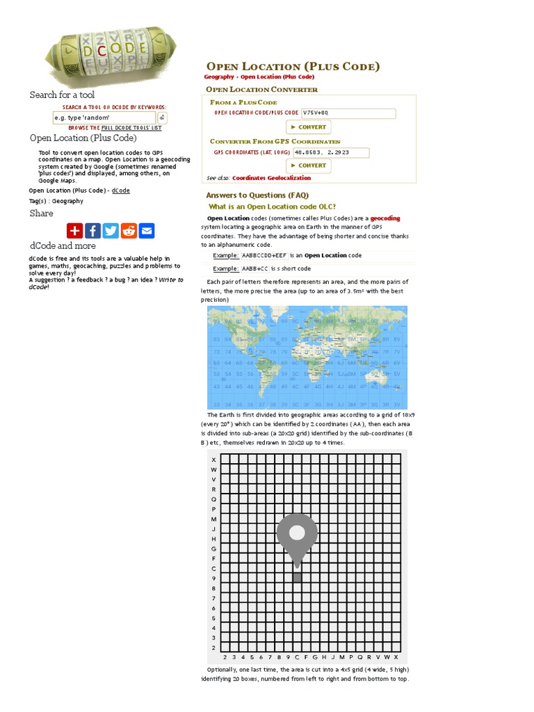 Open Location Converter Pdf Code Encryption