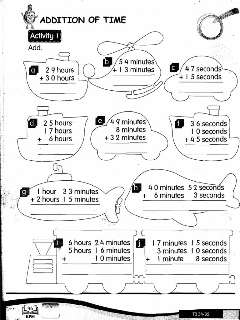 ACTIVITY BOOK MT Y3 TIME | PDF | Mathematics | Arithmetic