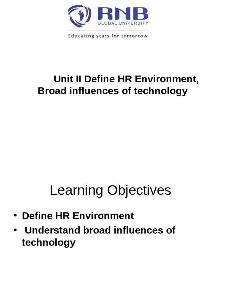 7 Unit 2 Define HR Environment | PDF | Human Resource Management ...