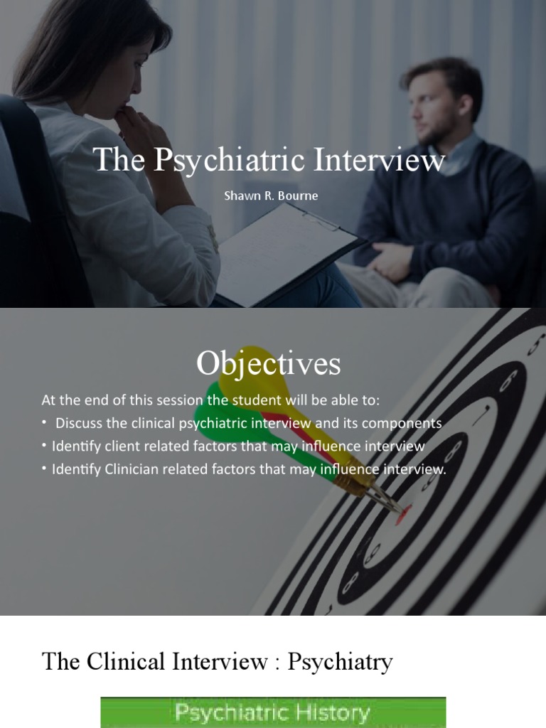 The Psychiatric Interview | PDF | Mental Disorder | Psychotherapy
