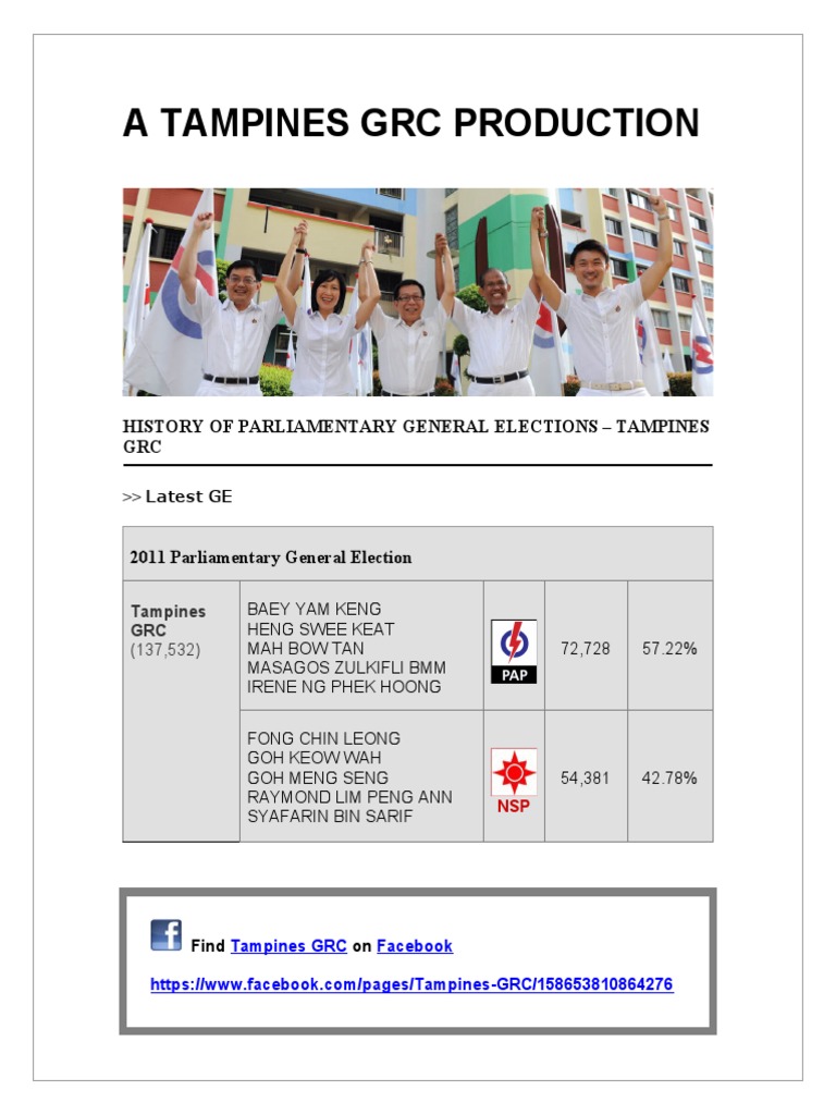 Tampines GRC Election History | PDF | Singapore | Non Aligned Movement