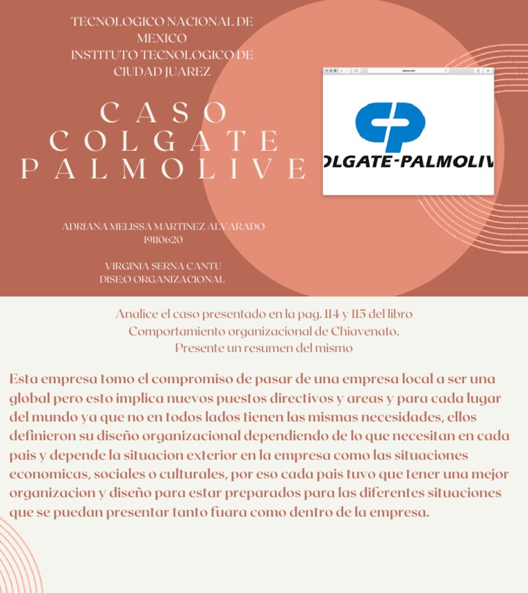Caso Colgate Palmolive | PDF