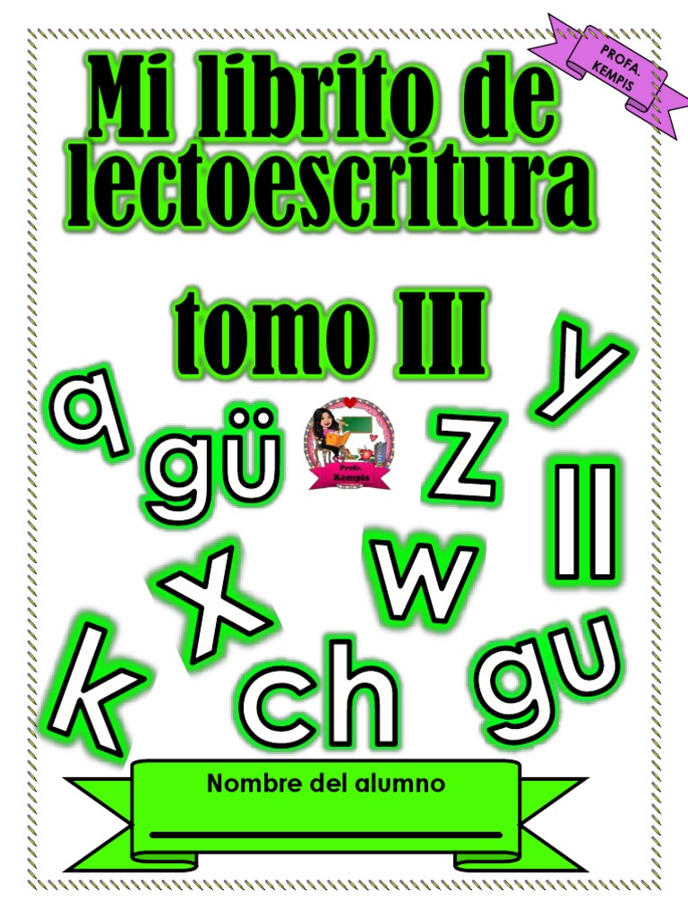 Mi Librito de Lectoescritura III | PDF | Artes del Lenguaje y Comunicación