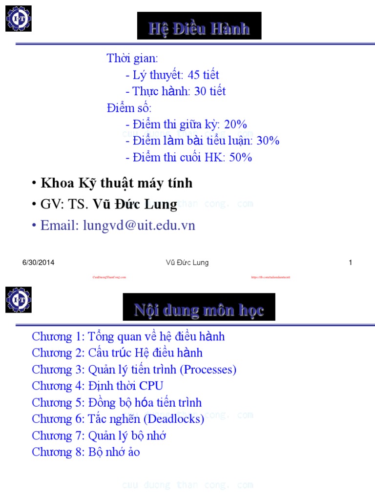 He Dieu Hanh Vu Duc Lung Bai Giang He Dieu Hanh (Cuuduongthancong - Com ...