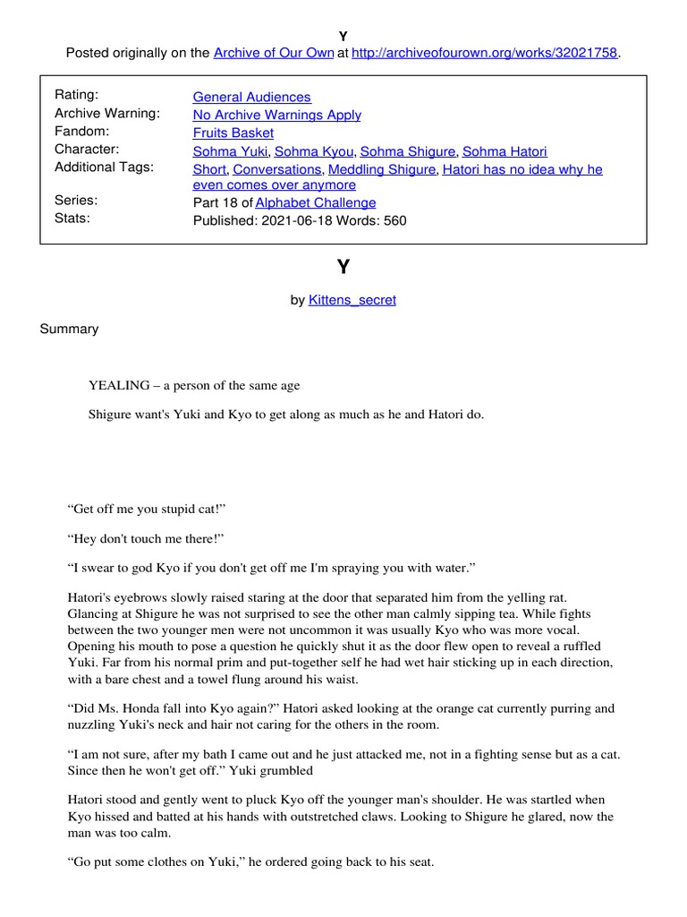 Y Work 32021758 | PDF