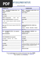NITA Application - Form 1 | PDF