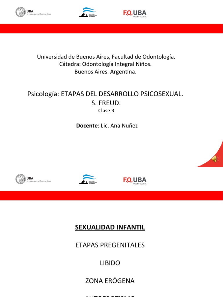 3 Etapas Del Desarrollo Psicosexual | PDF