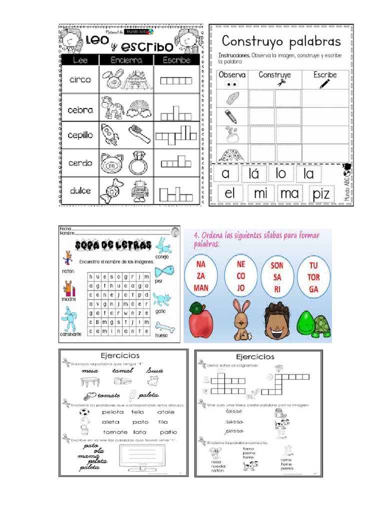 Actividades lúdicas de lectura y escritura | PDF