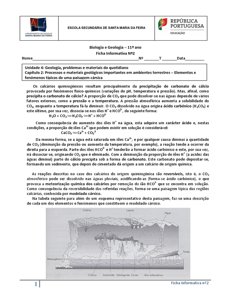 Nº2_Paisagem_Cársica | PDF | Caverna | Geociências
