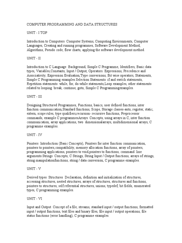 Computer Programming And Data Structures Pdf Pointer Computer 5451