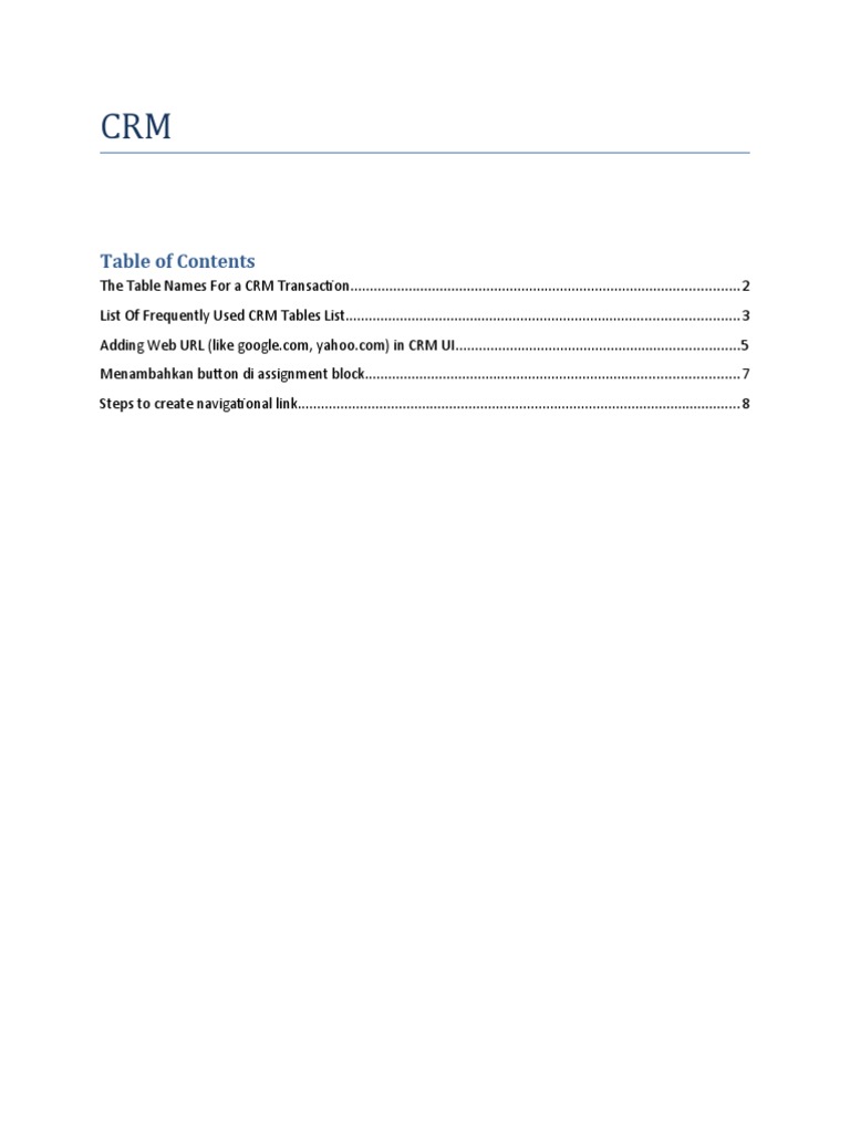 Sap CRM | PDF | Customer Relationship Management | Object (Computer ...