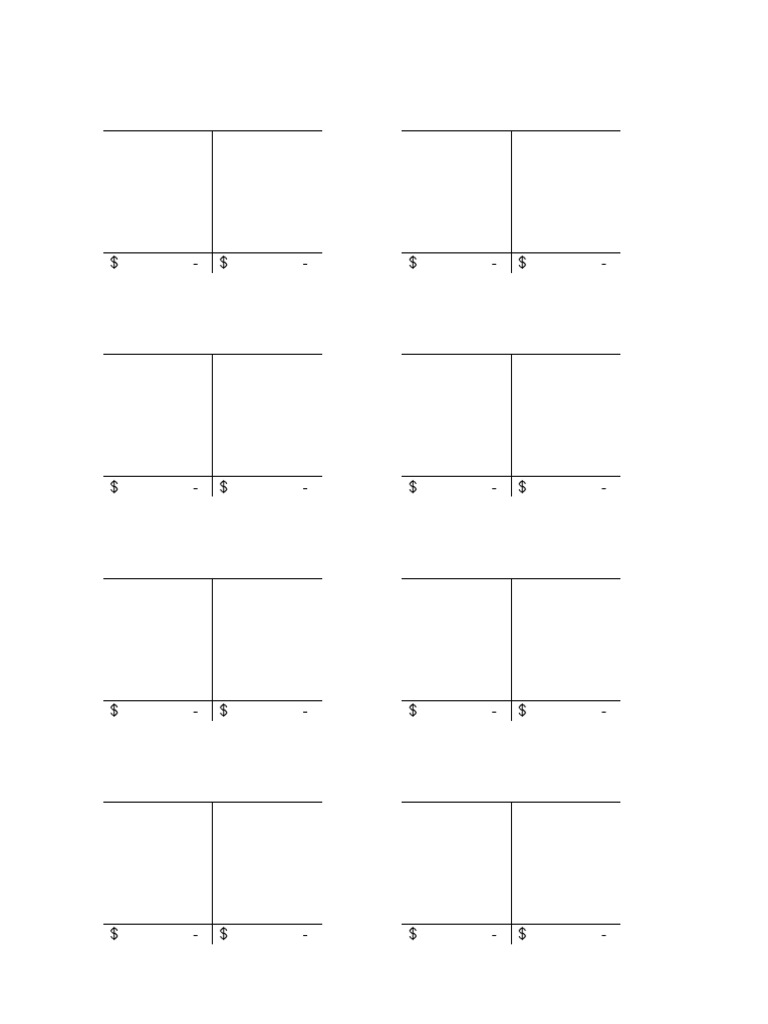 Hoja de Cuentas T | PDF
