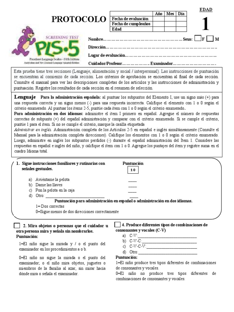 PLS 5 | PDF