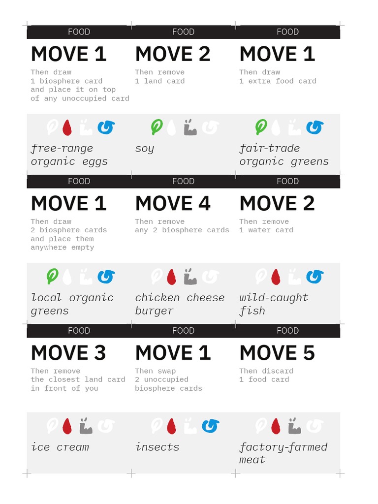 Move 1 Move 2 Move 1: Free-Range Organic Eggs Soy Fair-Trade Organic ...