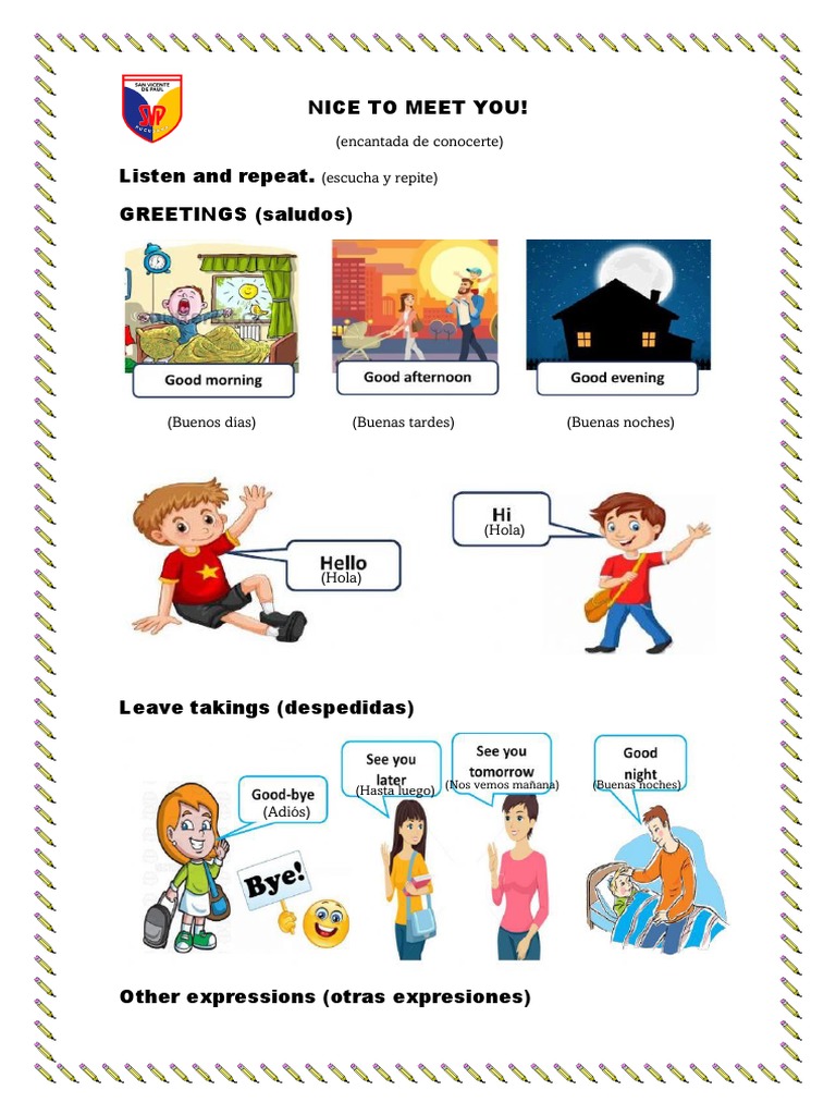 Nice To Meet You | PDF