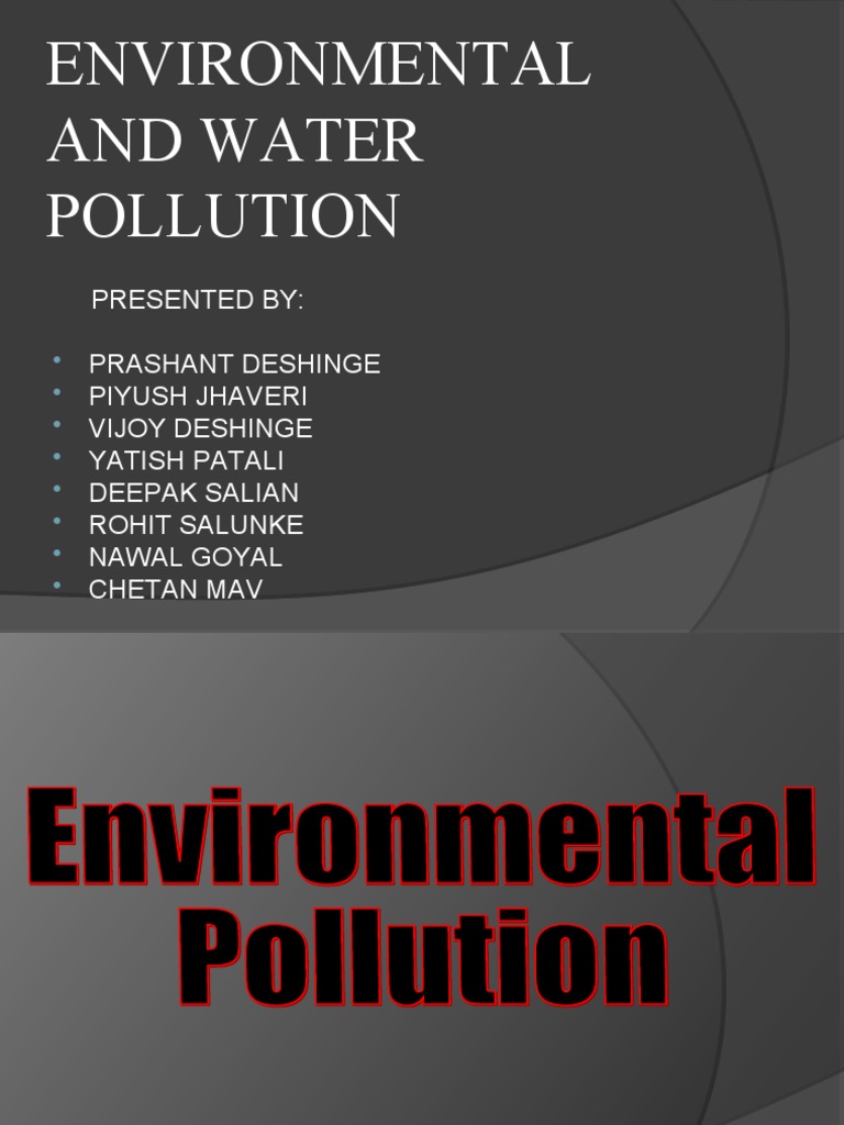 Environmental and Water Pollution | PDF | Water Pollution | Pollution